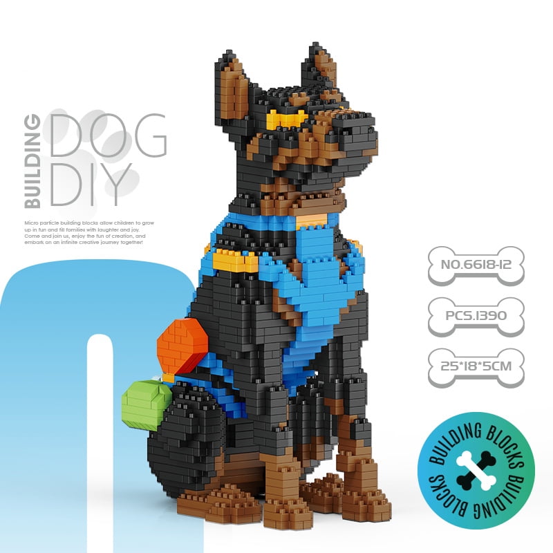 Dog Model Mini Building Block Toys Set for Kid Boy Girls Adult Beginner ...