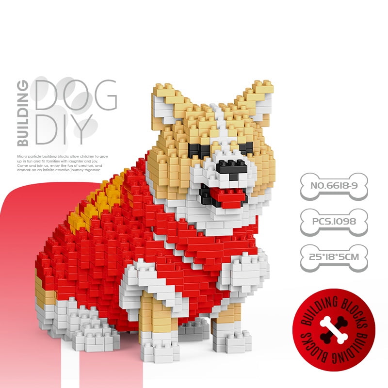 Dog Model Mini Building Block Toys Set for Kid Boy Girls Adult Beginner ...