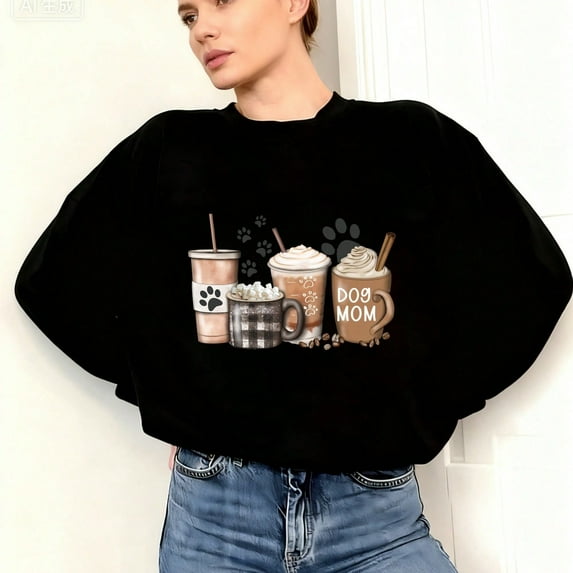 Dog Mom Coffee Cups Paw Heart Design - Walmart.com