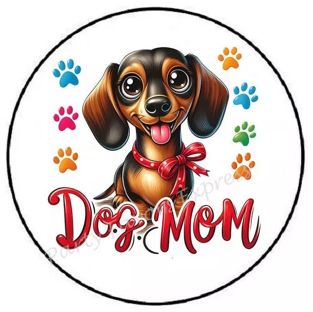 Dog Mom Dachshund Wiener Dog Sticker Party Favors Sticker Envelope ...