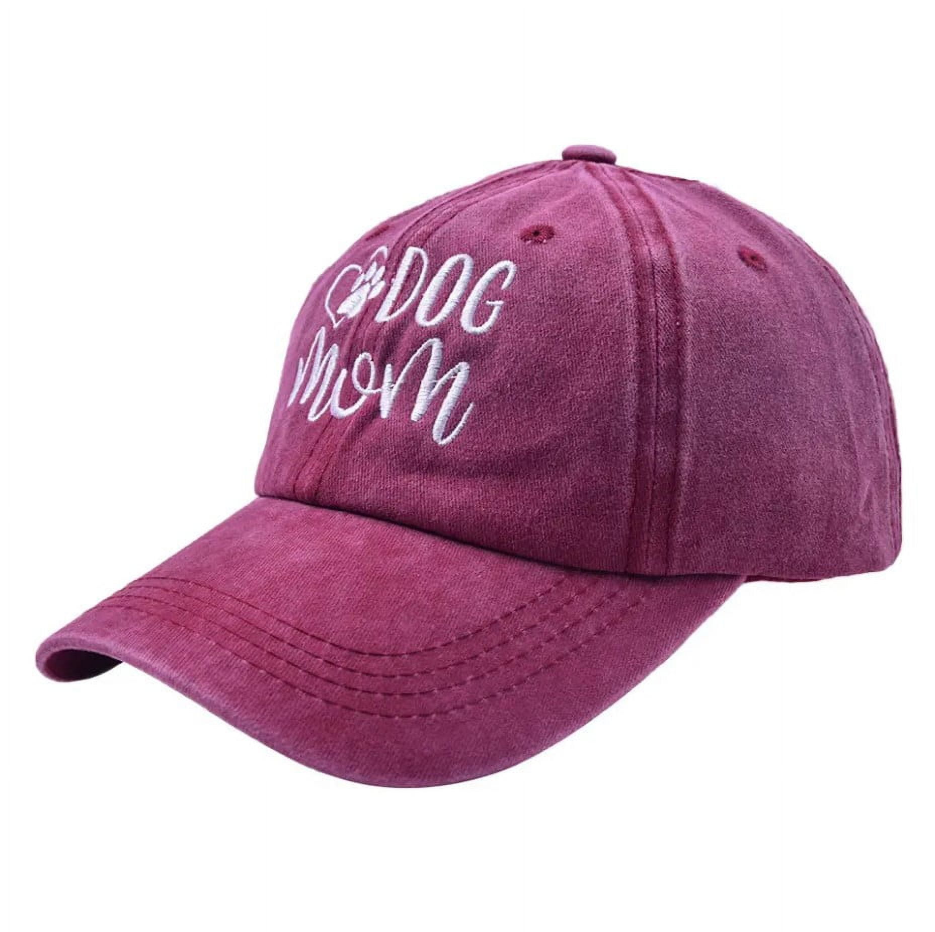 Syrios Gifts - High-Quality Red 'Dog Mom' Baseball Cap with Adjustable ...