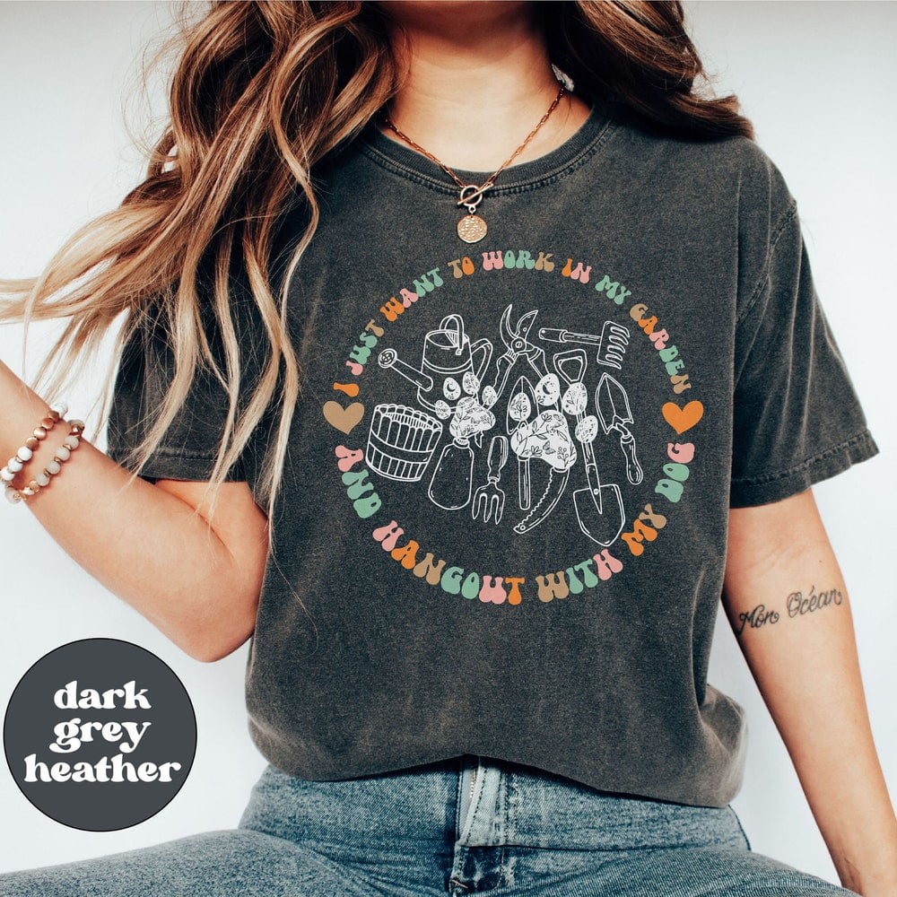 Dog Mom Shirt, Gardening Gift For Her, Plant Shirts For Women, Garden ...