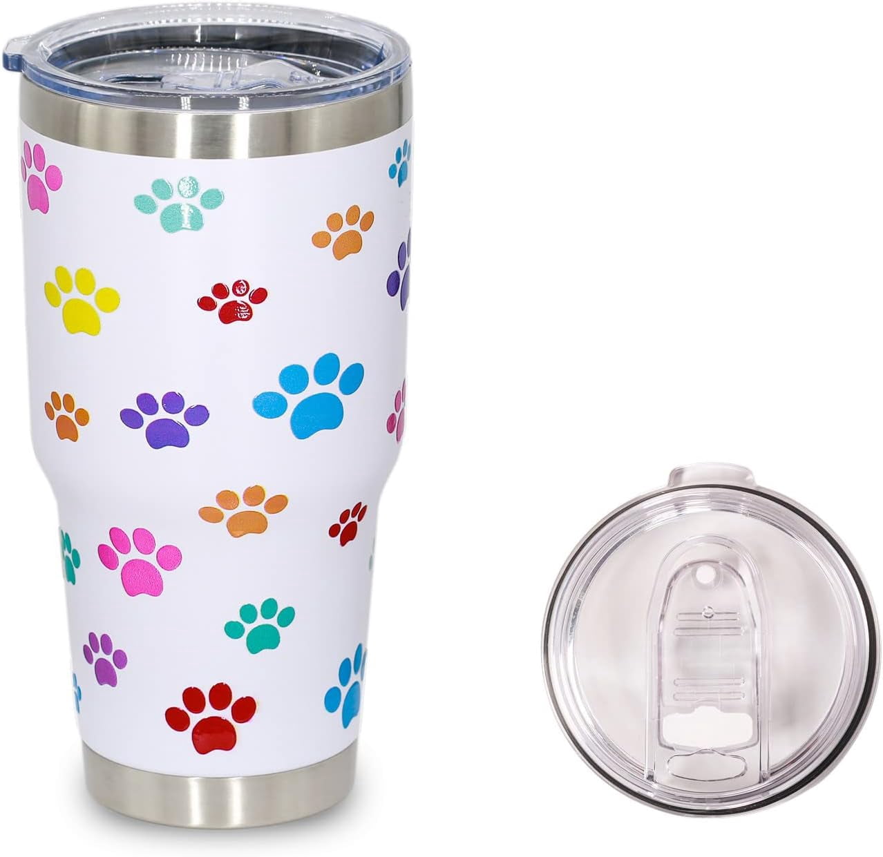 Dog Mom Tumbler Gifts for Dog Lovers Insulated Stainless Travel Coffee ...