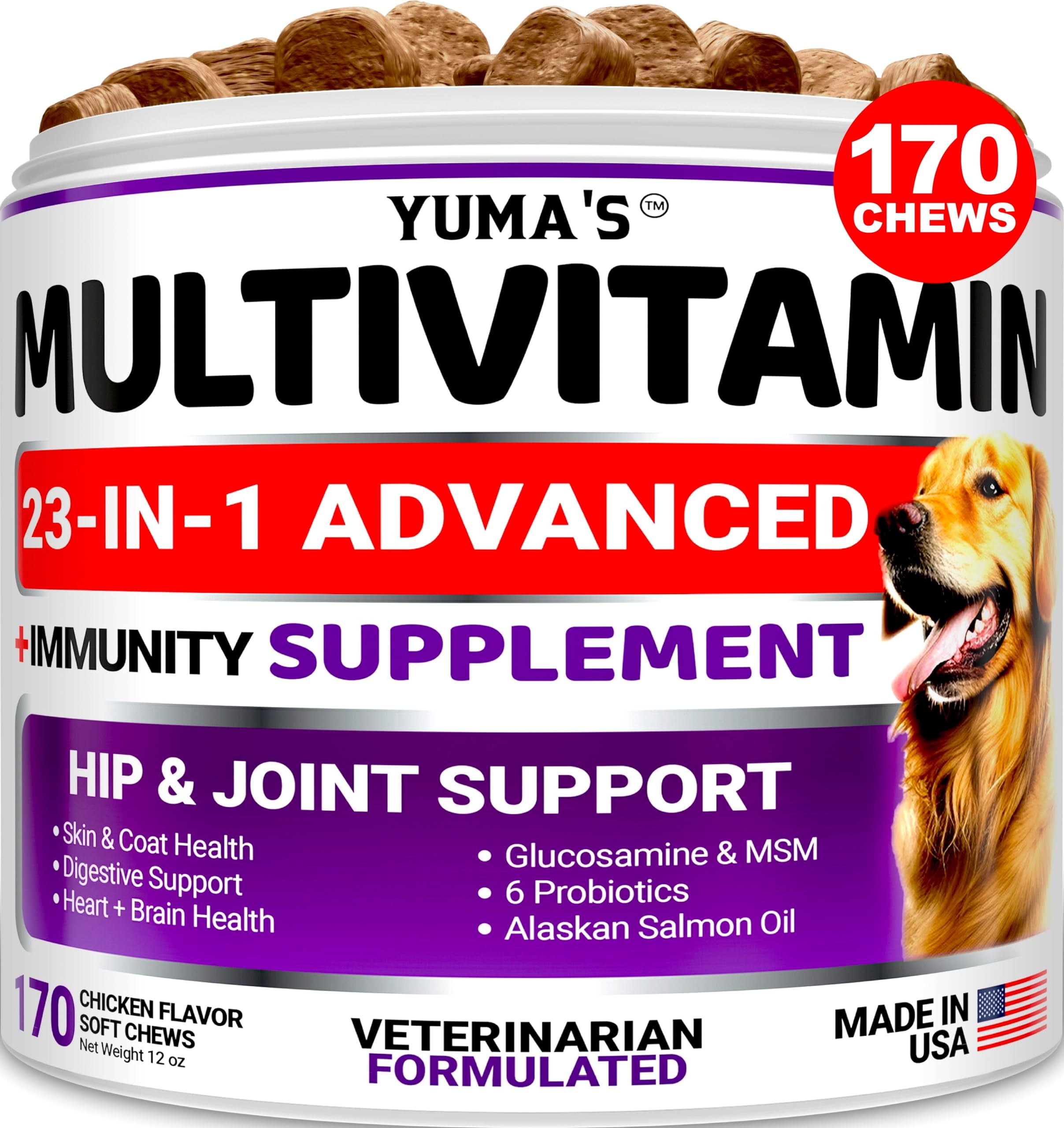 Dog Multivitamin Chewable With Glucosamine - Dog Vitamins And ...