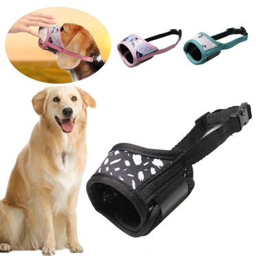 Dog Muzzle, Soft Nylon Anti-Biting, Barking and Chewing Muzzle for ...