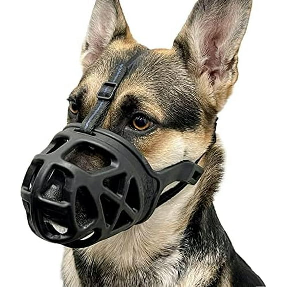 Dog Muzzle, Basket Muzzle for Biting, Chewing and Scavenging, Humane ...