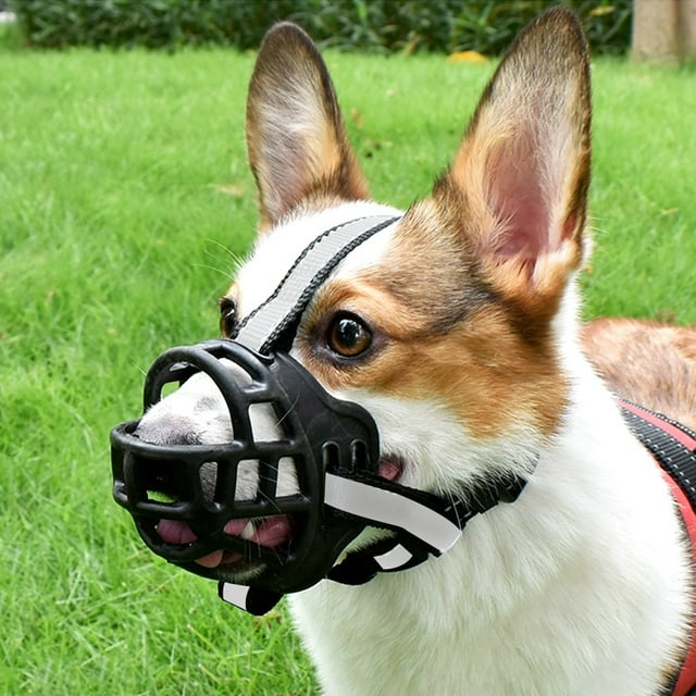 Breathable Dog Muzzle, Basket Muzzles for Large, XL Dogs, Prevents ...