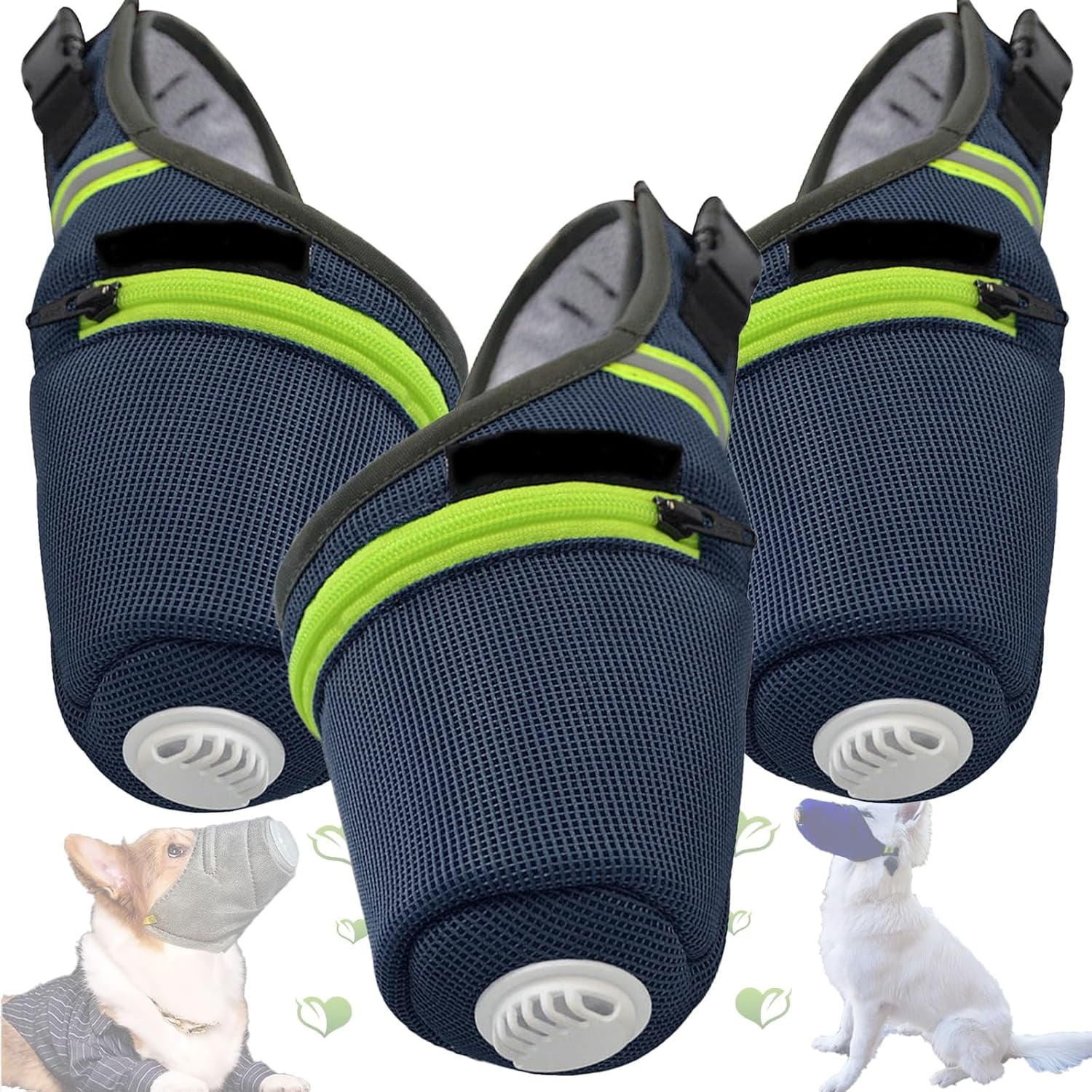 Dog Muzzle, Dog Mask, Breathable Air Filter Anti Smog Respirator, Smoke ...