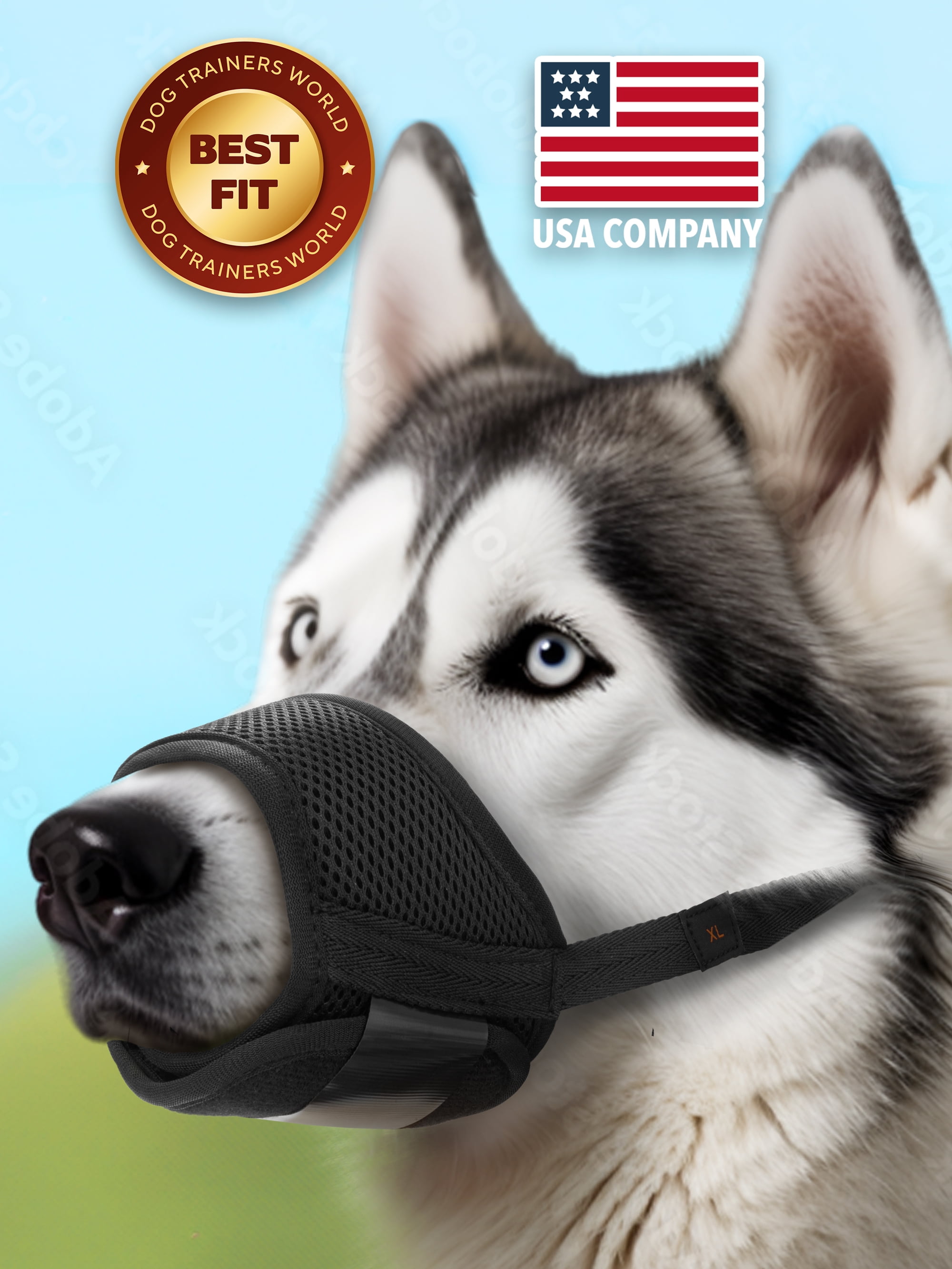 Yes4Quality Dog Muzzle (Medium), Mesh Muzzle Preventing Biting, Safe ...