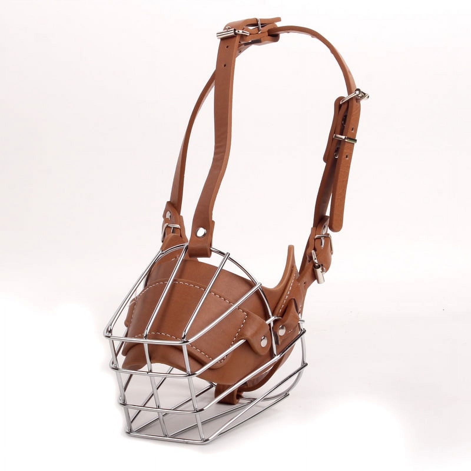 Dog Muzzle, Prevents Chewing and Biting, Metal Mask Basket allows ...