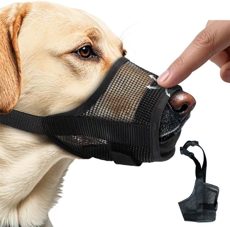 Dog Muzzle,Soft Air Mesh Muzzle for Medium Large Dogs to Prevent Biting ...