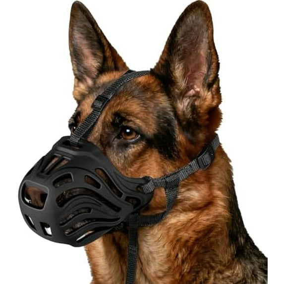 Dog Muzzle, Soft Breathable Dog Muzzles Suitable Dogs, Adjustable ...
