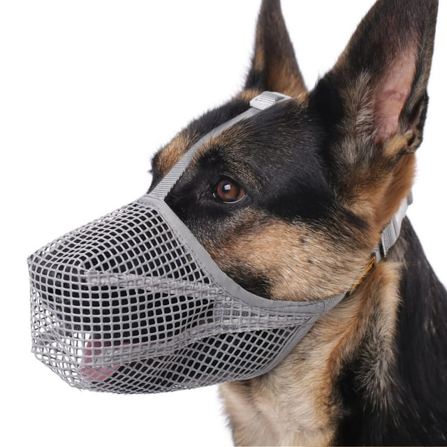Dog Muzzle, Breathable Air Mesh Nylon Muzzle for Medium to Large Dogs ...