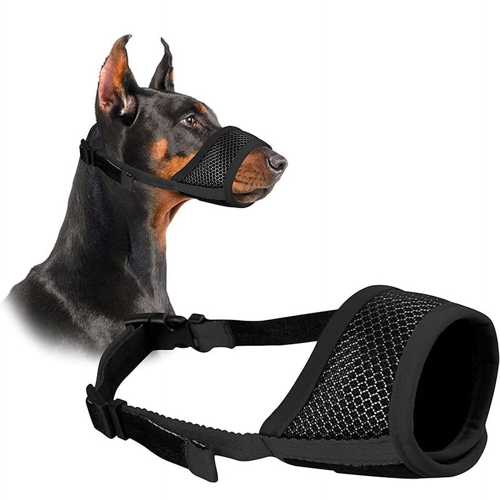 Dog Muzzle,Soft Padded Nylon Breathable Air Mesh Muzzle, Anti Biting ...