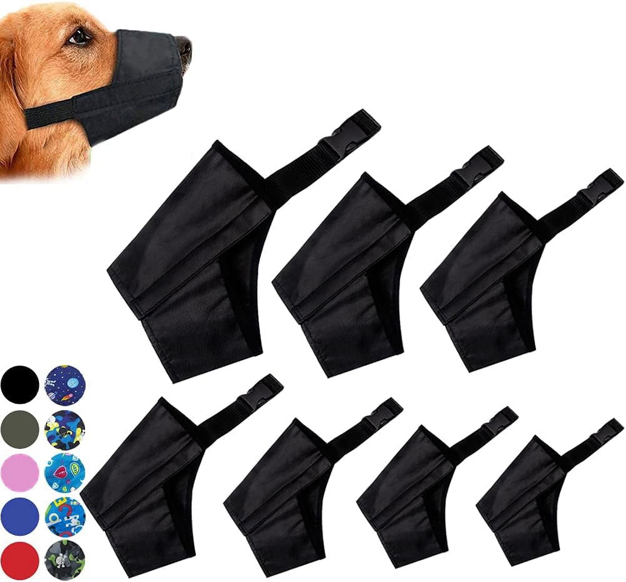 Dog Muzzle Suit, 7PCS Dog Muzzles for Biting Barking Chewing ...