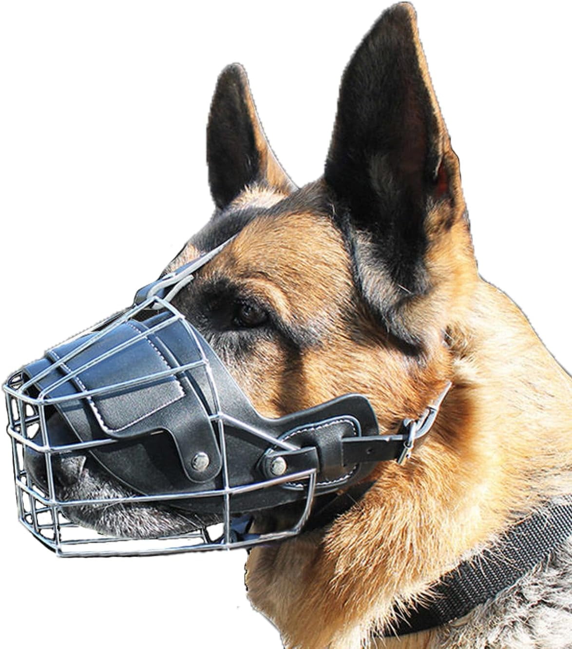 Dog Muzzle for Large Dogs, German Shepherd Muzzle with Adjustable ...