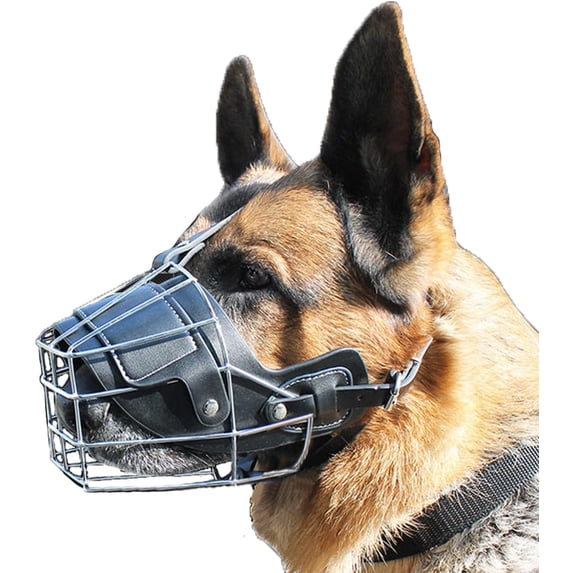 Dog Muzzle for Large Dogs, German Shepherd Muzzle with Adjustable ...