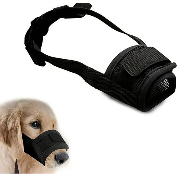 Dog Muzzle with Mesh Design,Adjustable Anti-Biting Training Mask ...