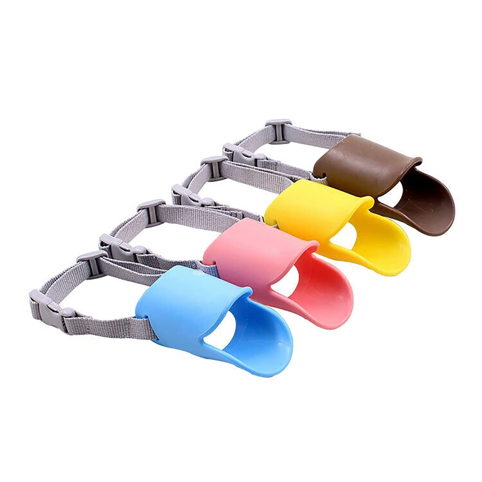 Dog Muzzles Anti Bite Silicone Duck-Bill Duck Mouth Shape Dog Mouth ...
