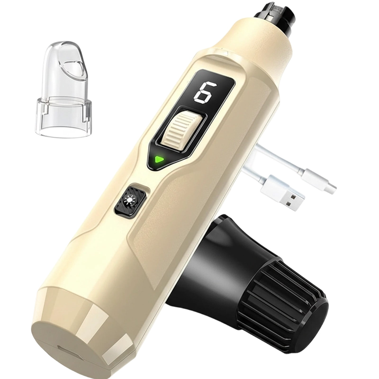 Dog Nail Grinder, 7-Speed Quiet Dog Nail Trimmer Low Noise-Safe ...