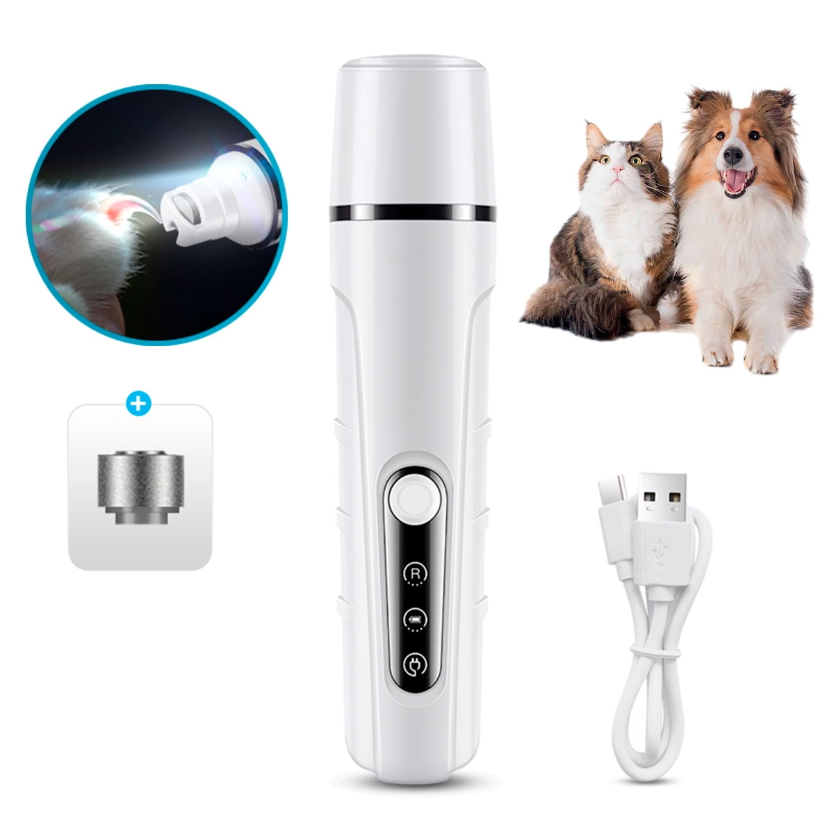 Dog Nail Grinder, Expert Electric Paw Grooming Animal Armor Polisher ...