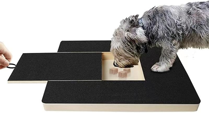 Dog Nail Scratch Board with Treat Box & Drawer - Large Dog Scratch Pad ...