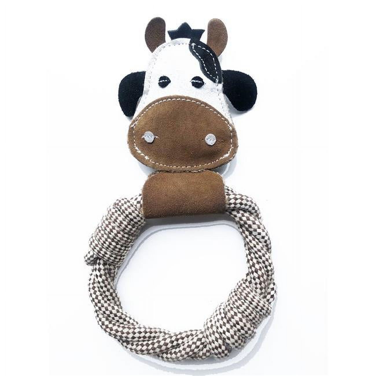 Dog Owners Outdoor Gear 890400 Daisy Cow Rope Ring Pet Toy, White ...