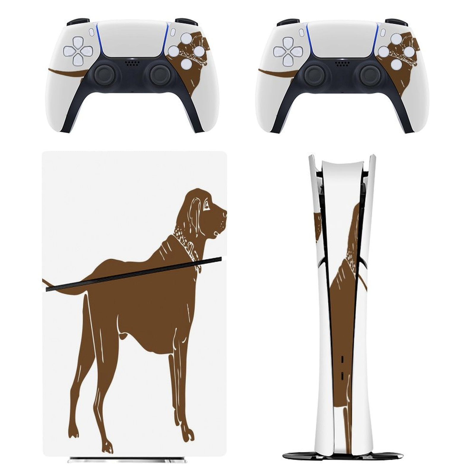 Dog PS5/PS5 Slim Digital Disc Skin Sticker For Console And Controller ...