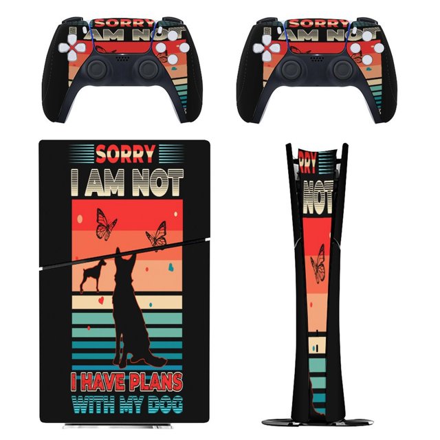 Dog PS5/PS5 Slim Digital Disc Skin Sticker For Console And Controller ...