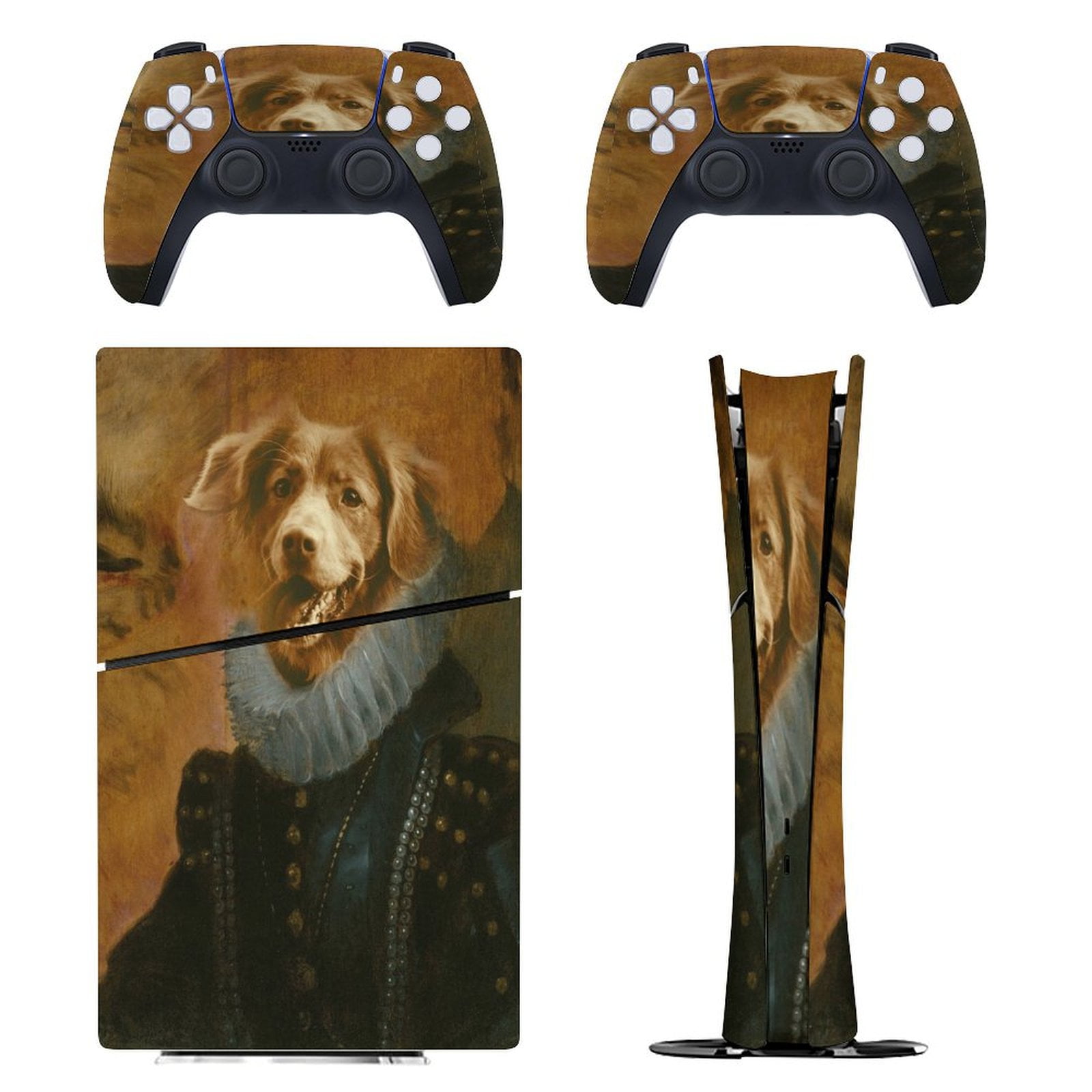 Dog PS5/PS5 Slim Digital Disc Skin Sticker For Console And Controller ...