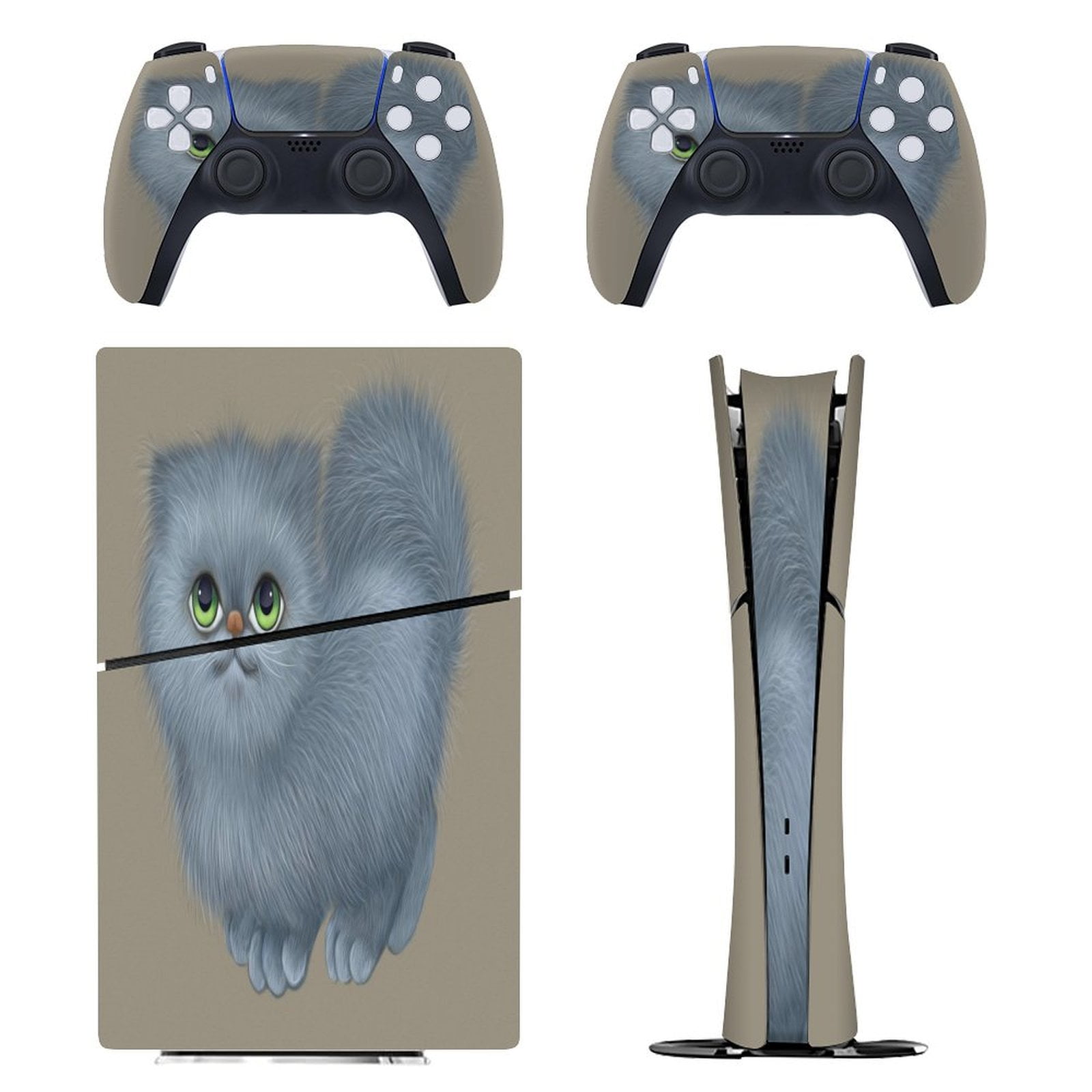 Dog PS5/PS5 Slim Digital Disc Skin Sticker For Console And Controller ...