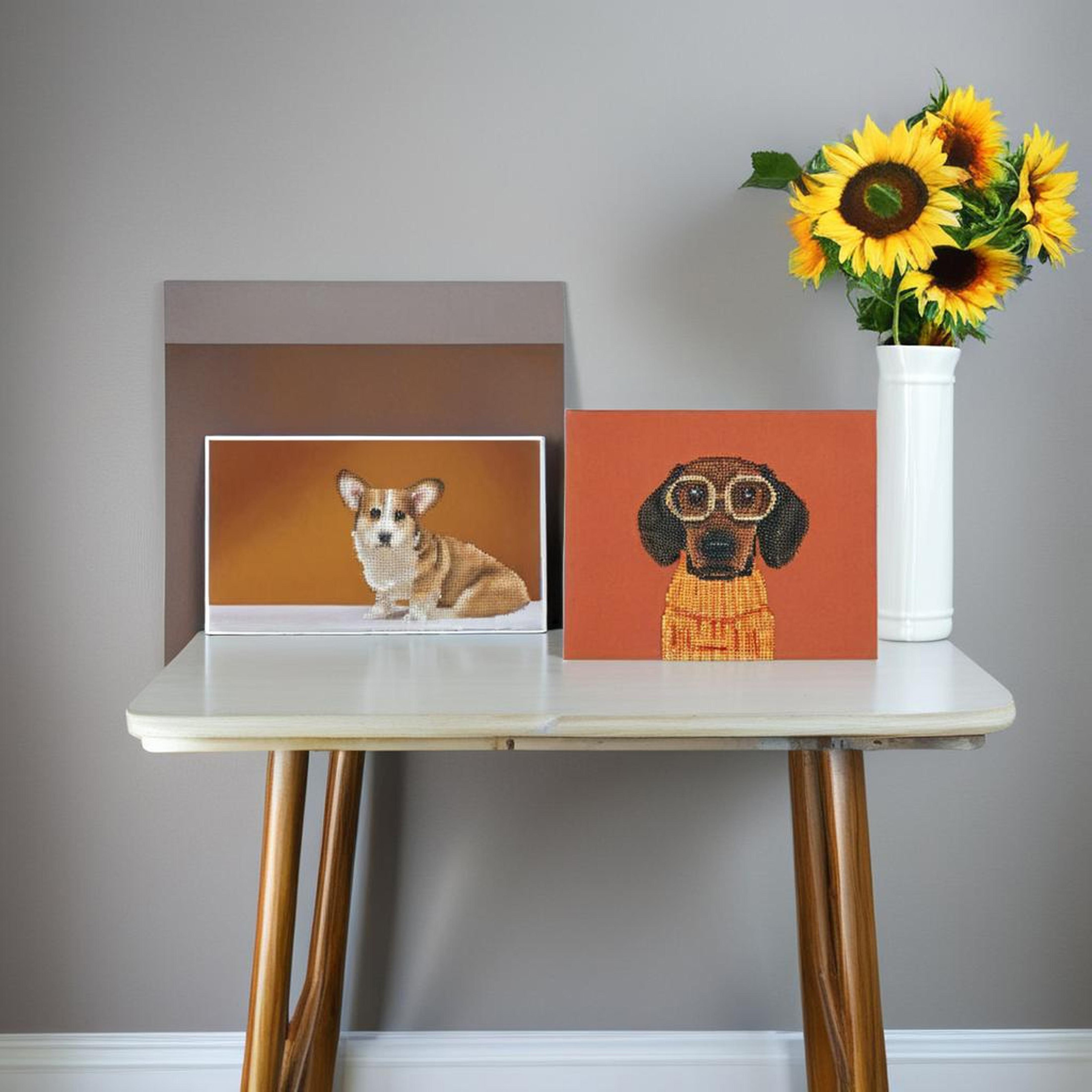 Dog Paintings Diamond Art Kit by Make Market – Full Drill with Gems ...