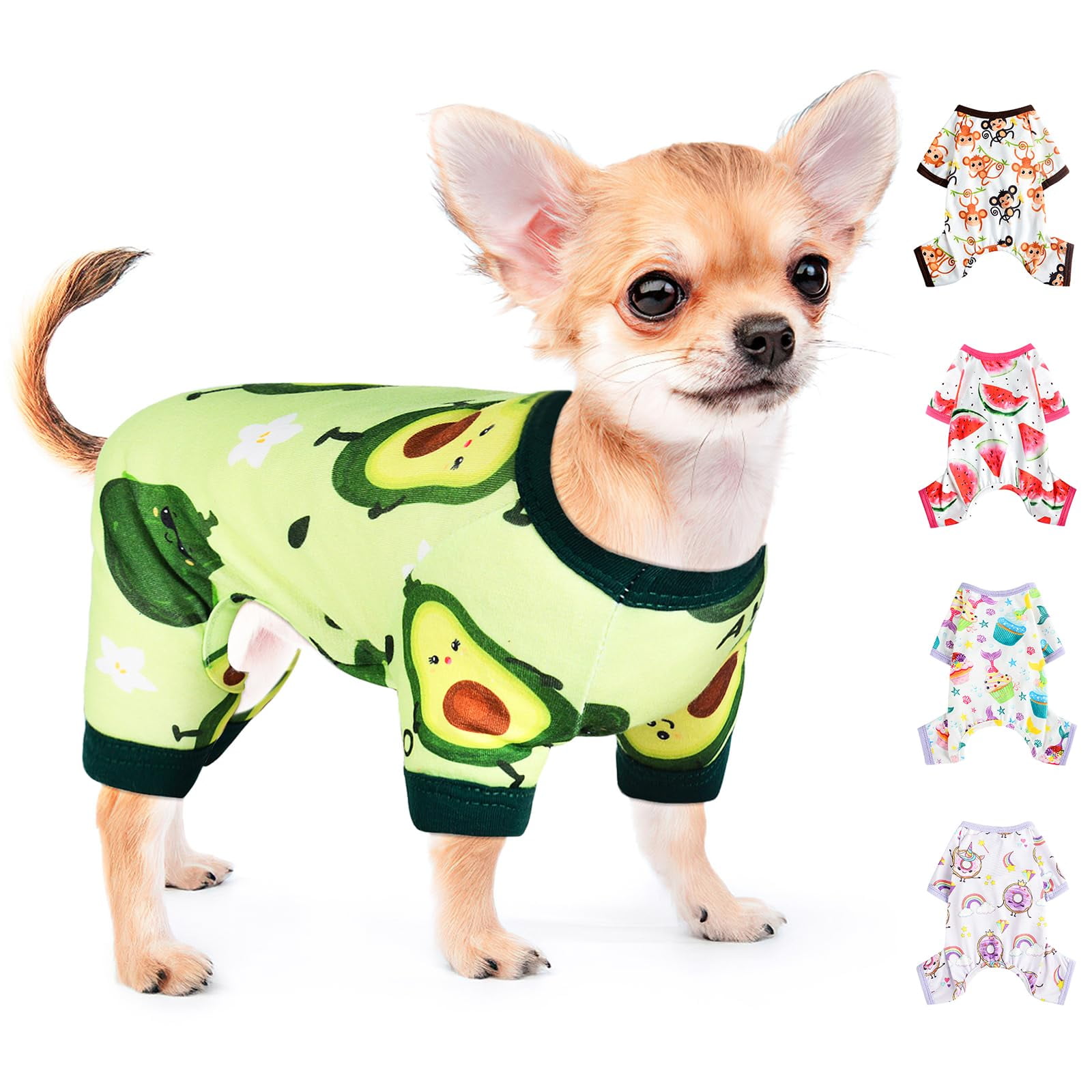 Dog Pajamas Pjs Soft Stretchy Dog Clothes for Small Dogs Girl Boy Medium Size Dogs Spring Summer ...