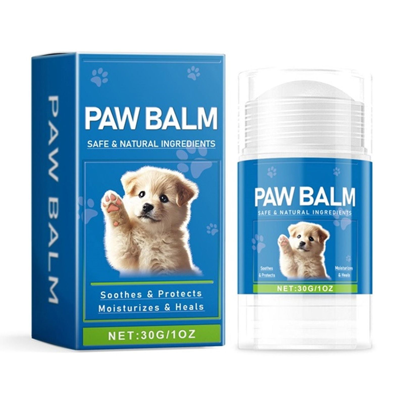 Dog Paw Balm, 30g, Paw Pad Moisturizer & Nose Balm, Natural Paw ...