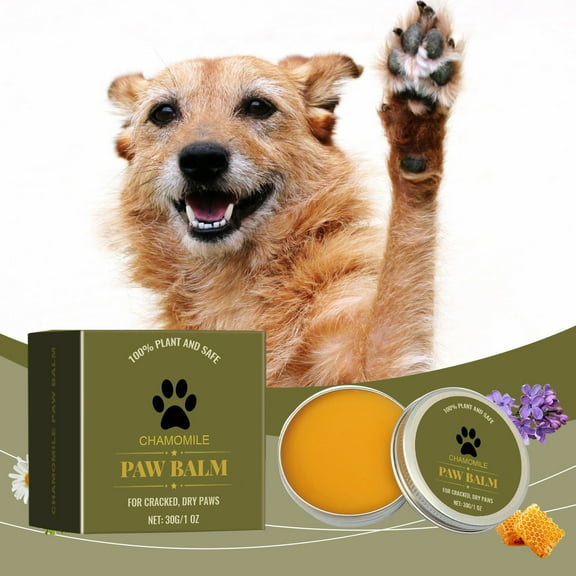 Natural Dog Paw Balm,Paw Pad Snout Soother Moisturizer, Repairs Cracks ...