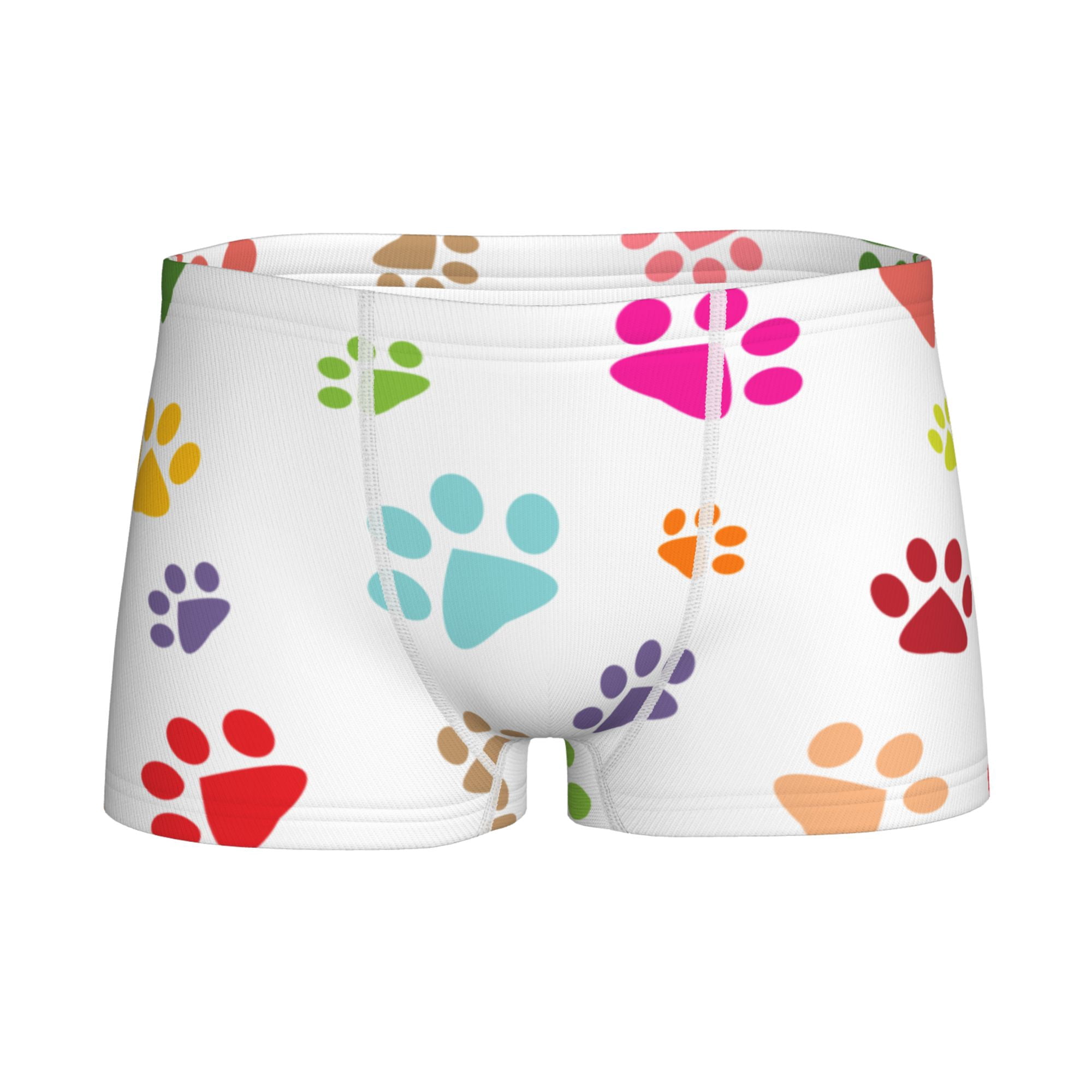 Dog Paw Boys'100% Cotton Boxer Brief Soft Moisture Wicking Breathable ...