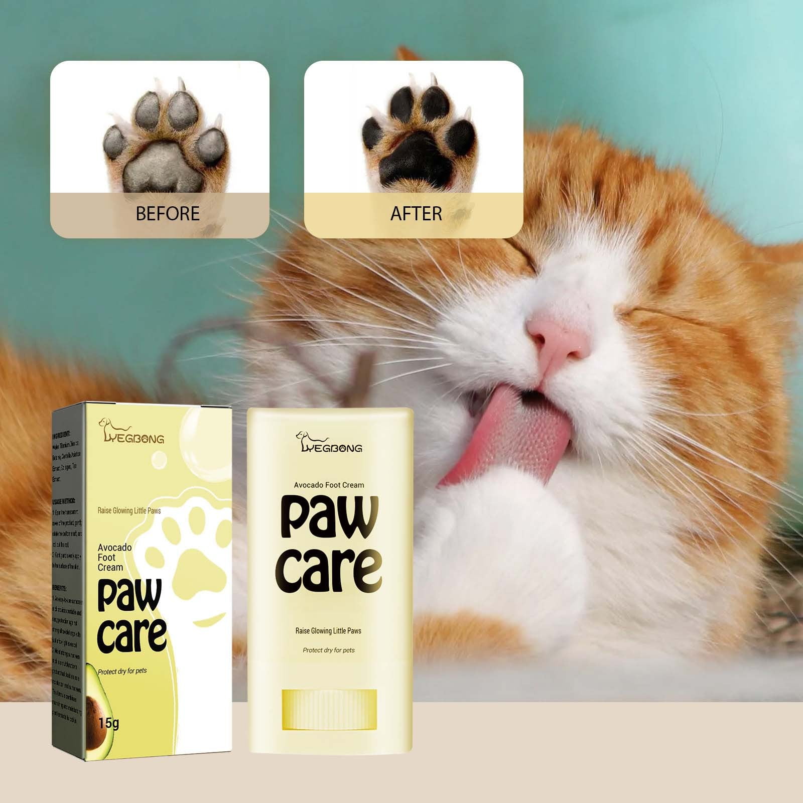 Dog Paw Care Balm – Moisturizing Foot Cream for Dogs, Natural Balm for ...