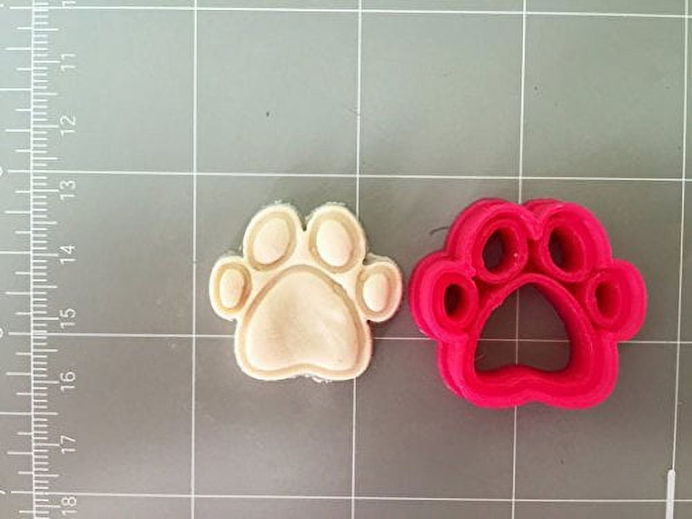 Dog Paw Cookie Cutter Style (1 inch)- Fast Shipping - Sharp Edges ...