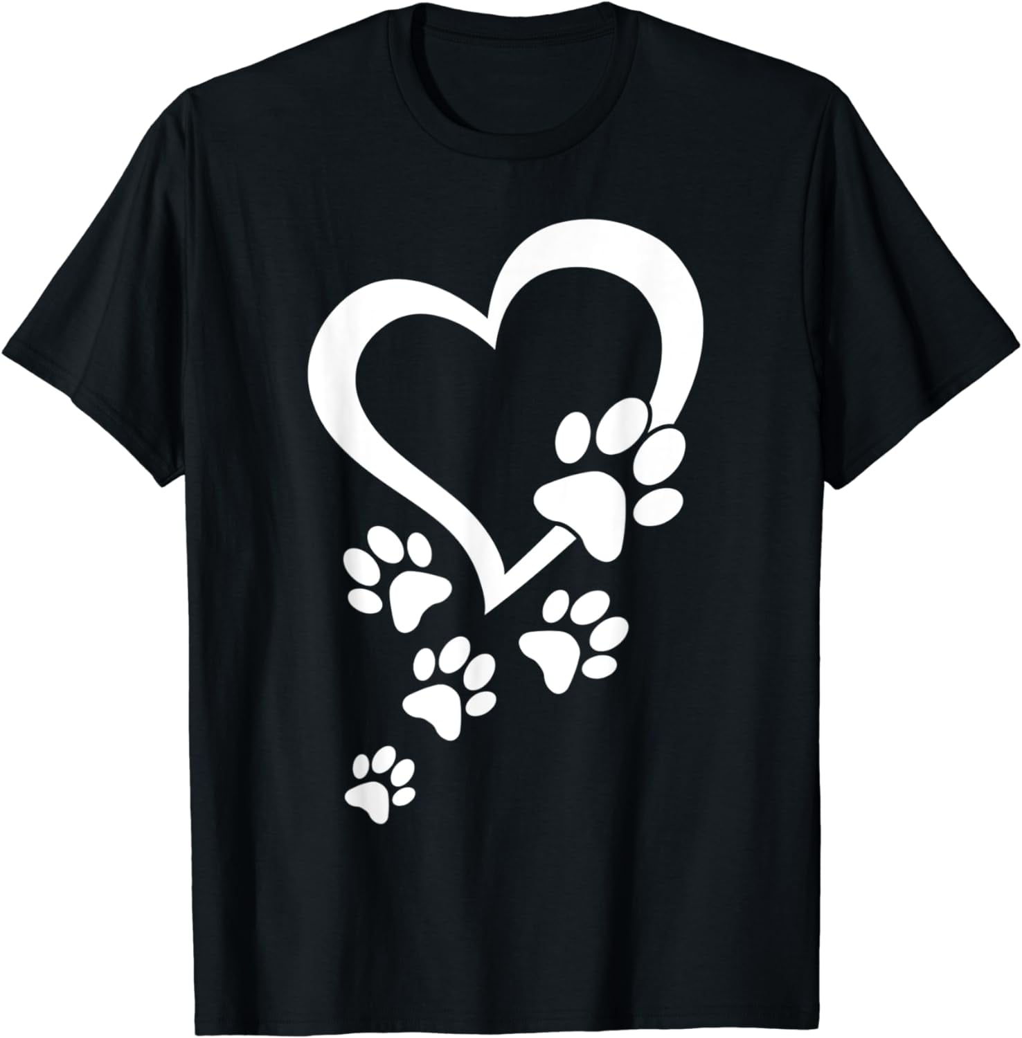 Dog Paw Heart Baby Dogs - Dog Paws Hearts Dog Paw Heart T-Shirt ...