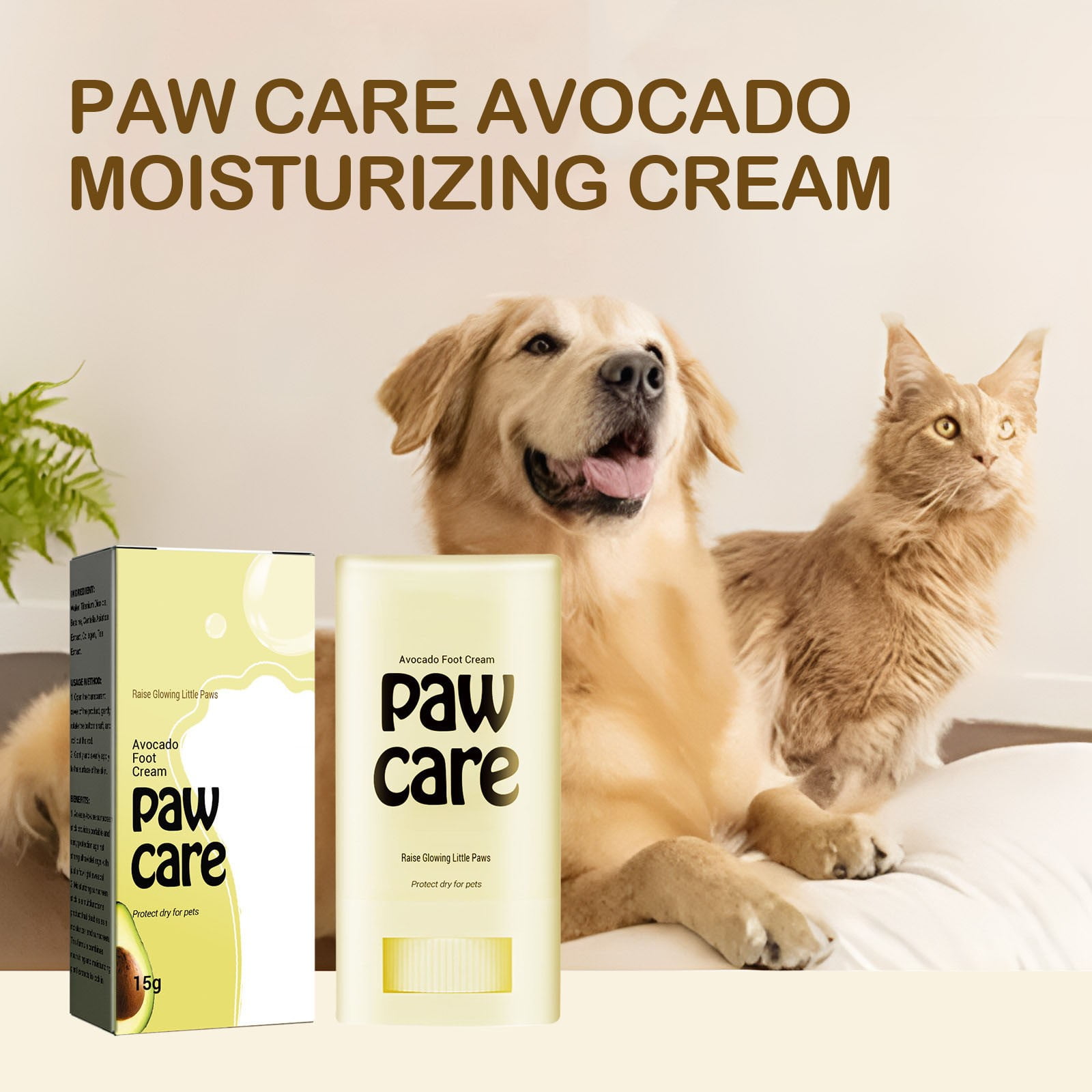 Dog Paw Pad Balm Pet Balm Paste Protector for Dogs and Cats, Naturally ...