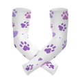 Dog Paw Pattern UV Protection Cooling Arm Sleeves, Compression Sun ...