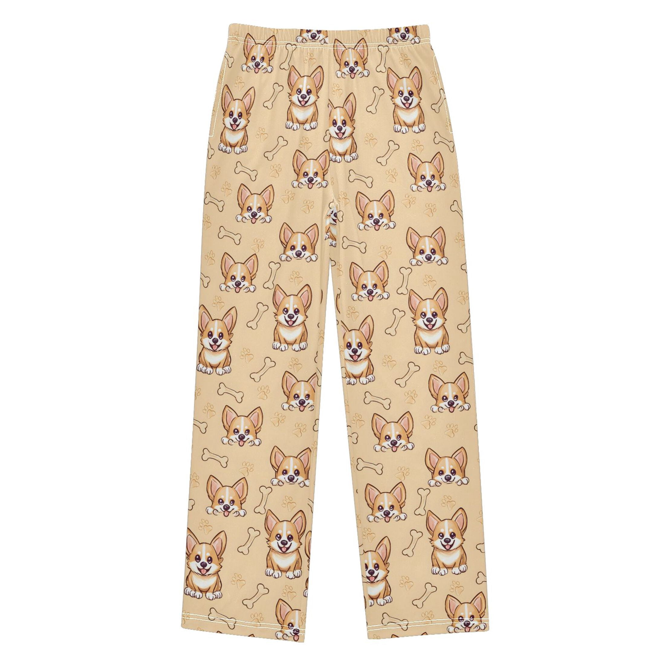 Dog Paw Print Boys Pajama Pants Soft and Lightweight Elastic Waistband ...