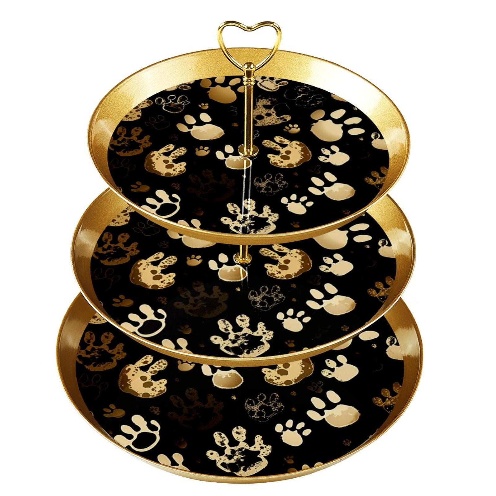 Dog Paw Print Elegant Cupcake Holder Stand Display for Dessert Table ...