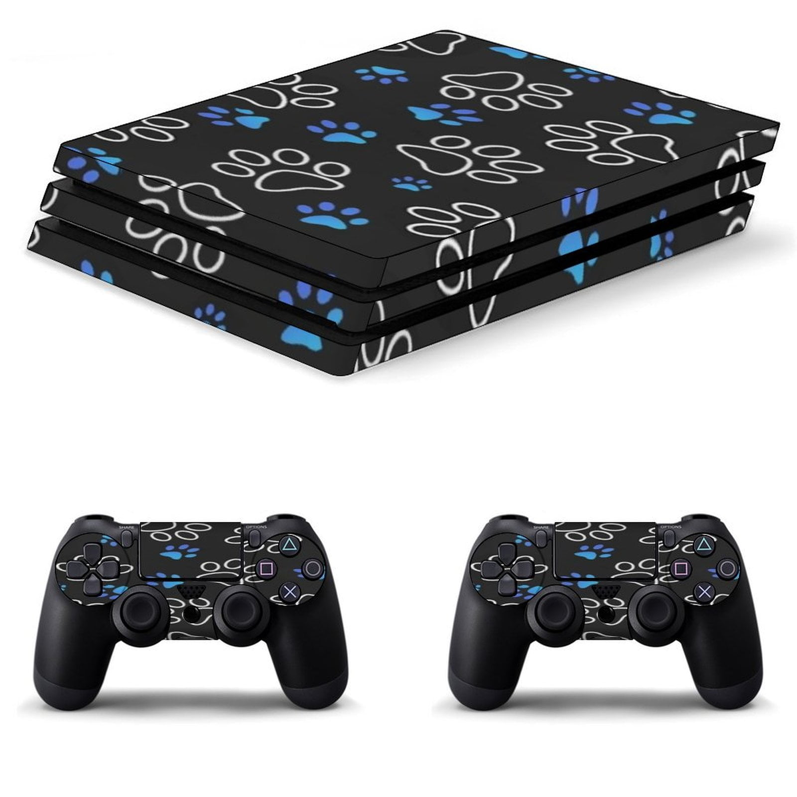 Dog Paw Print PS4/PS4 Pro/PS4 Slim Skin Sticker For Console And ...