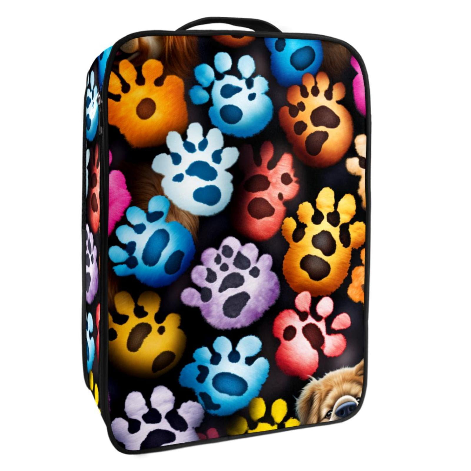 Dog Paw Print Polyester Shoe Box Storage Container - 23x31cm/9x12in ...