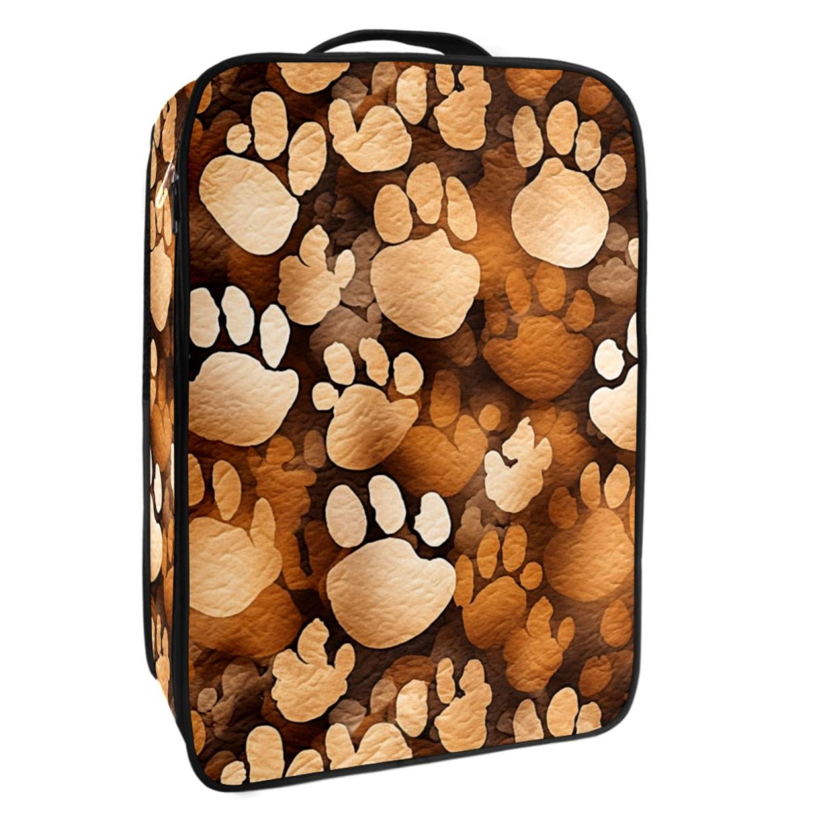 Dog Paw Print Polyester Shoe Boxes - 23x31cm/9x12in Storage Containers ...