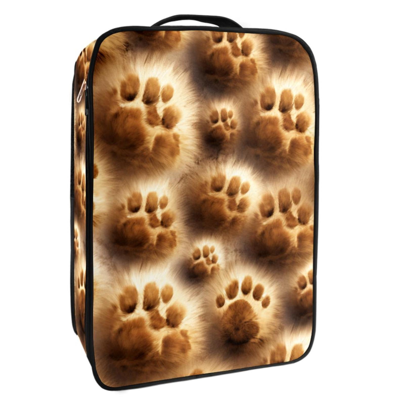 Dog Paw Print Polyester Shoe Boxes Organizer for Closet Storage ...