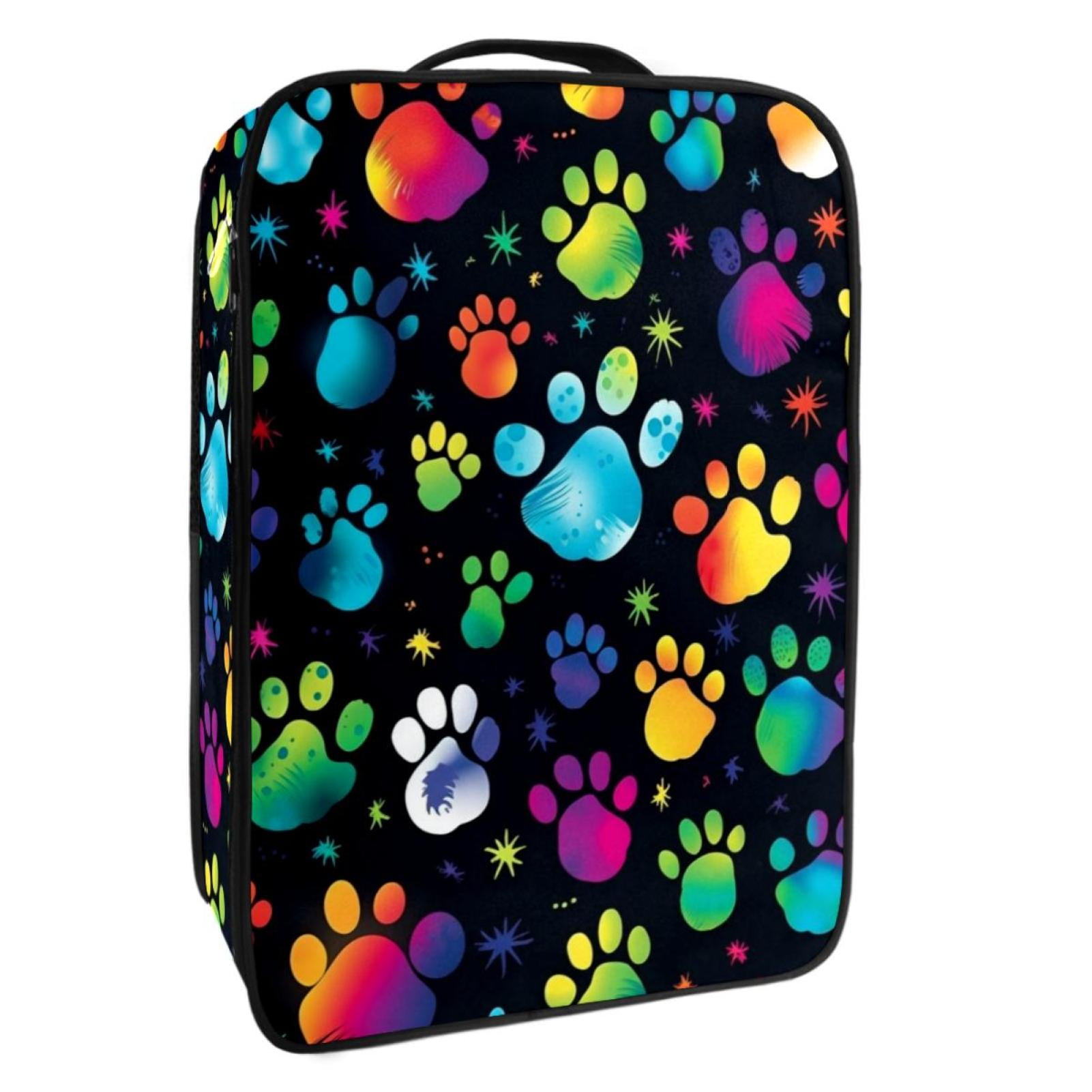 Dog Paw Print Polyester Shoe Storage Containers, 23x31cm/9x12in ...