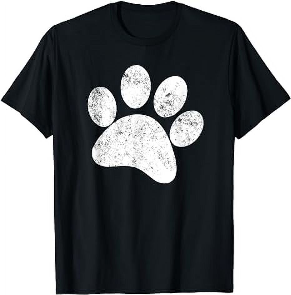 Dog Paw Print Shirt - Vintage Dog Paw T Shirt - Walmart.com