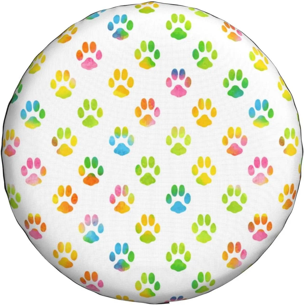 Dog Paw Print Spare Tire Cover Fit for Camper Car Truck Funny Animal ...